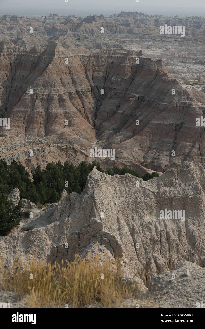 The view from Pinnacles Overlook in Badlands National Park.South Dakota ...