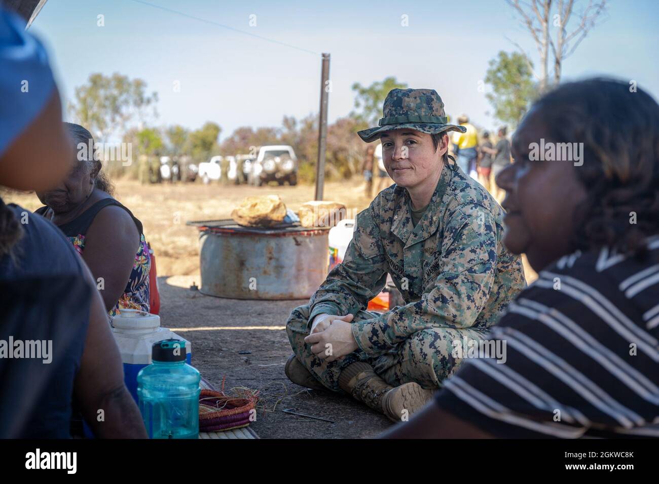 U.S. Marine Corps Lt. Col. Amy Roznowski, operations officer for Marine ...