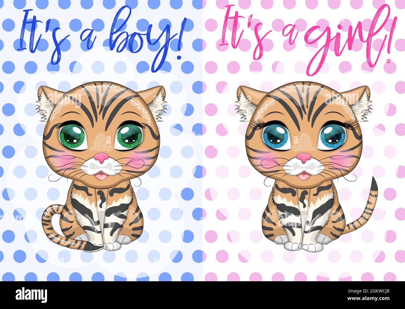 Girl spotted cat Stock Vector Images - Alamy