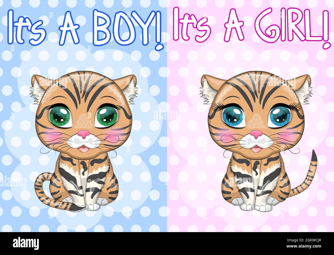 Girl spotted cat Stock Vector Images - Alamy
