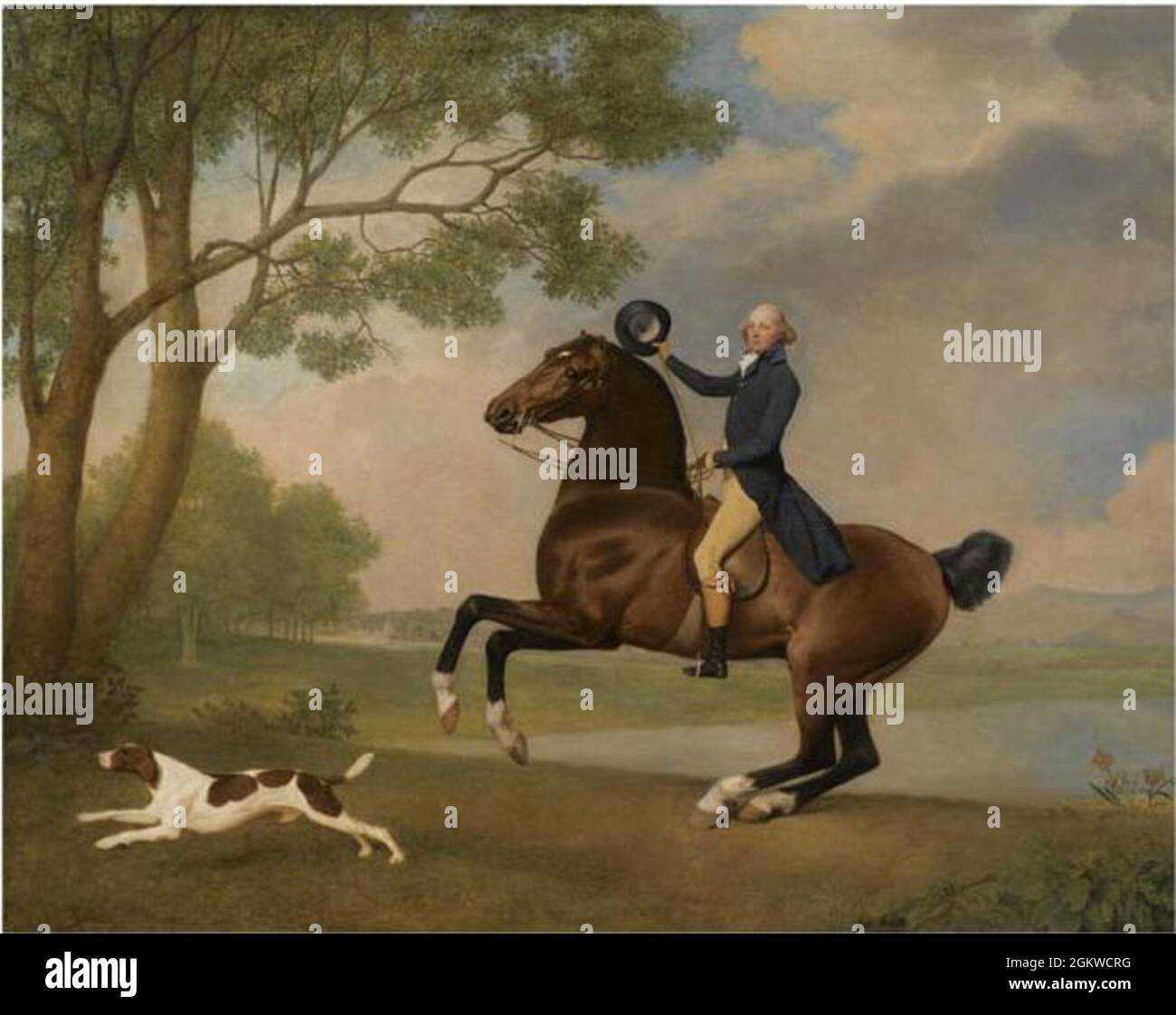 Vintage George Stubbs horse painting art Stock Photo - Alamy