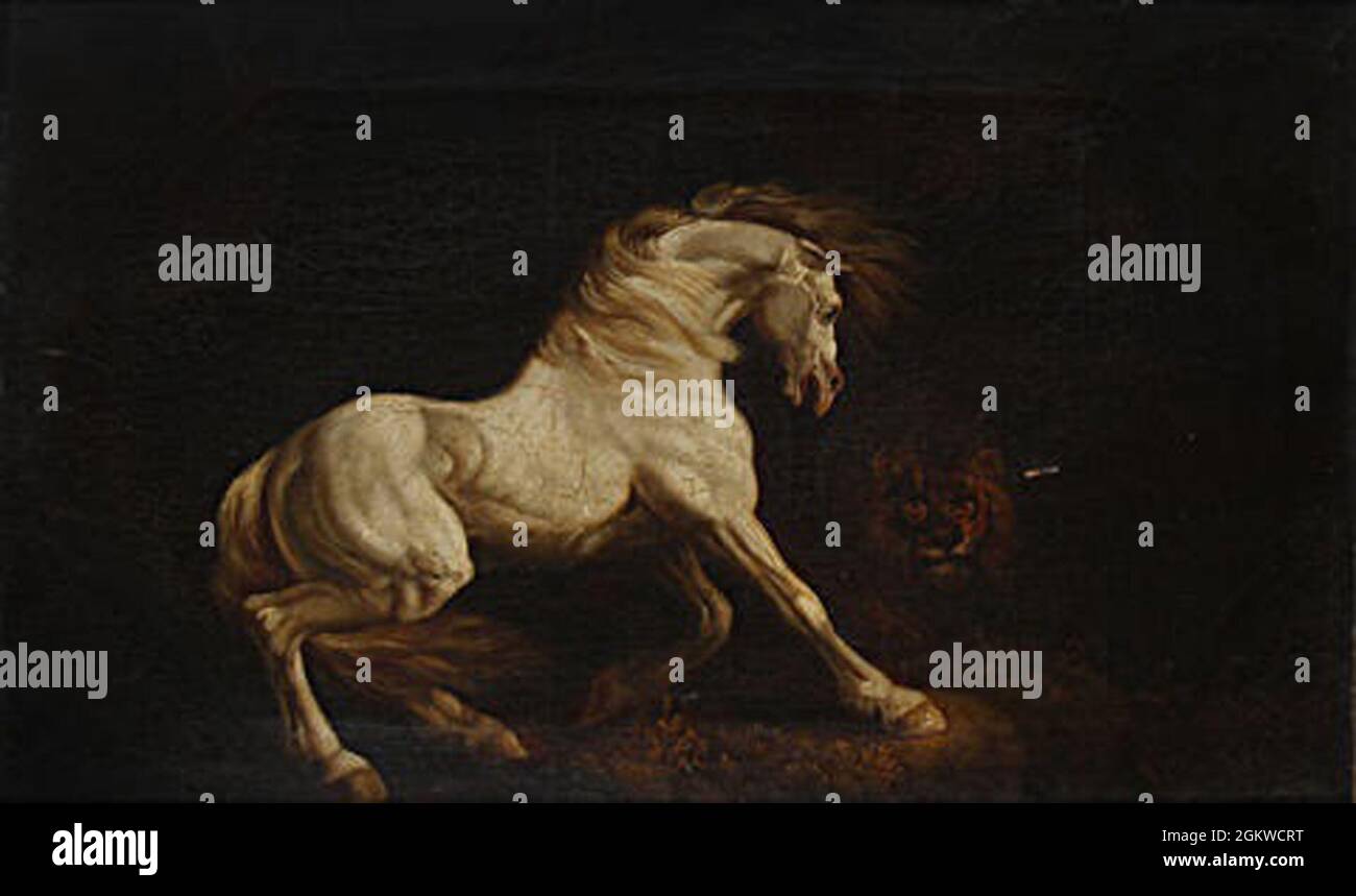 Vintage George Stubbs horse painting art Stock Photo - Alamy