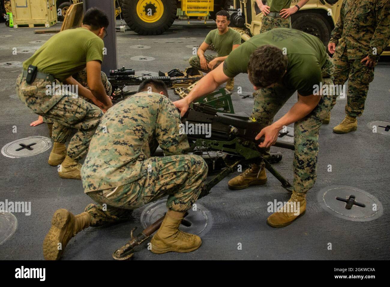 U.S. Marines with Battalion Landing Team 3/5, 31st Marine Expeditionary ...