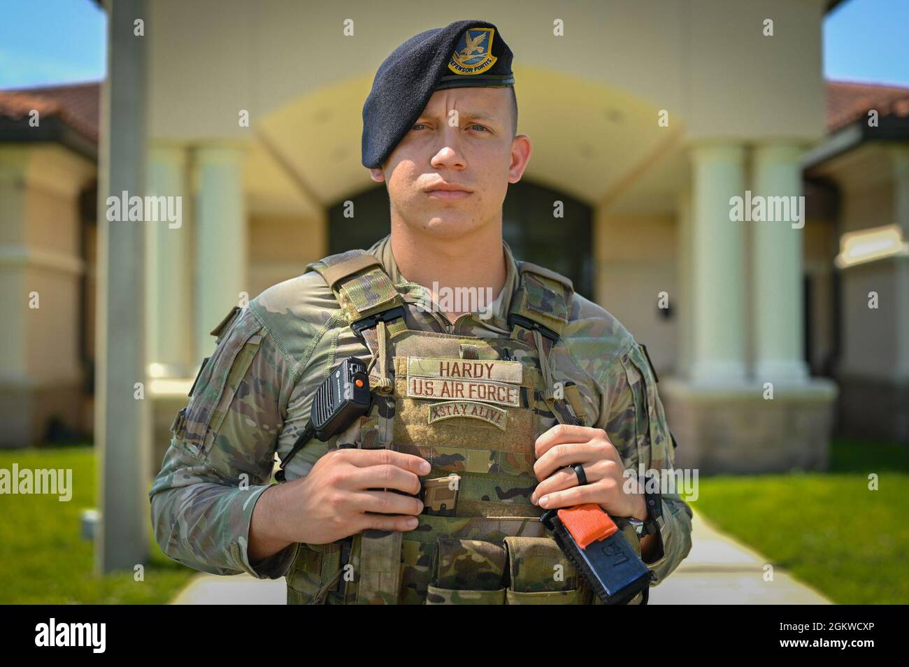 A1C Jonathan Hardy, 45th Security Forces Squadron patrolman, poses for ...