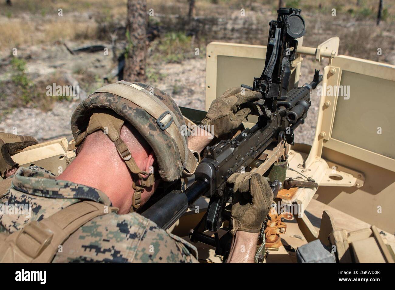 U.S. Marine Cpl. Cullen Koller, a stinger gunner with Alpha Battery ...