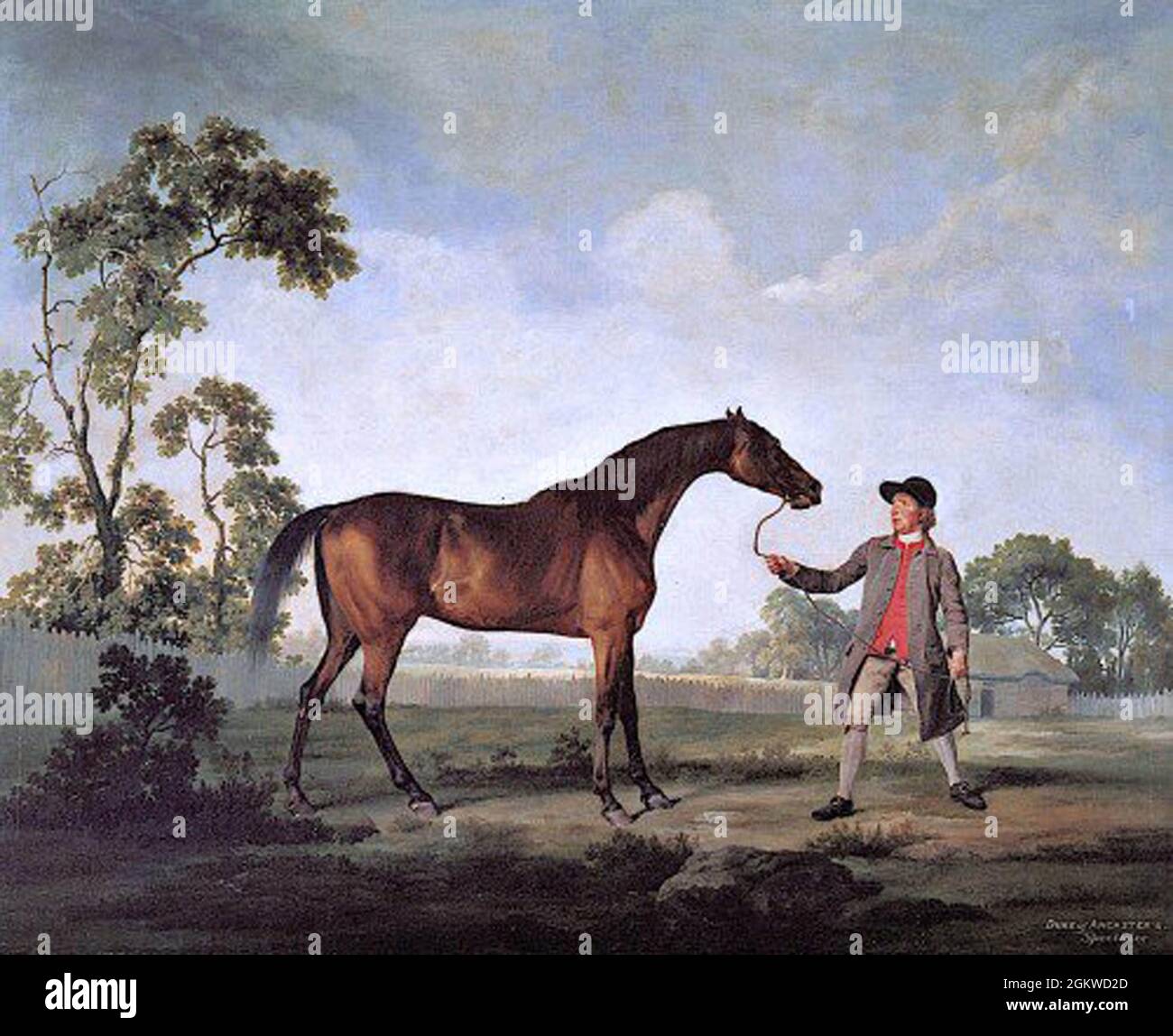 Vintage George Stubbs horse painting art Stock Photo - Alamy