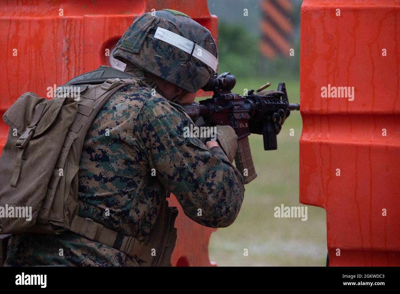 U.S. Marine Corps Sgt. Rian E. Caudill, a combat instructor with Fox ...