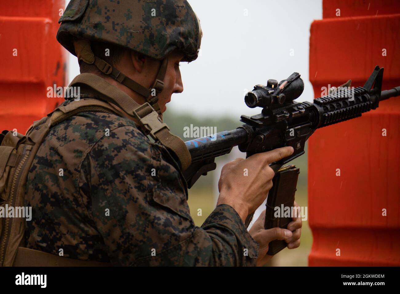 U.S. Marine Corps Staff Sgt. Kyle W. Bissol, a combat instructor with ...