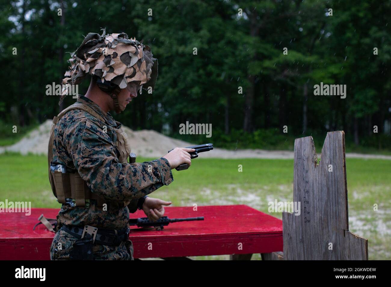 U.S. Marine Corps Sgt. Austin A. Riley, a combat instructor with Marine ...