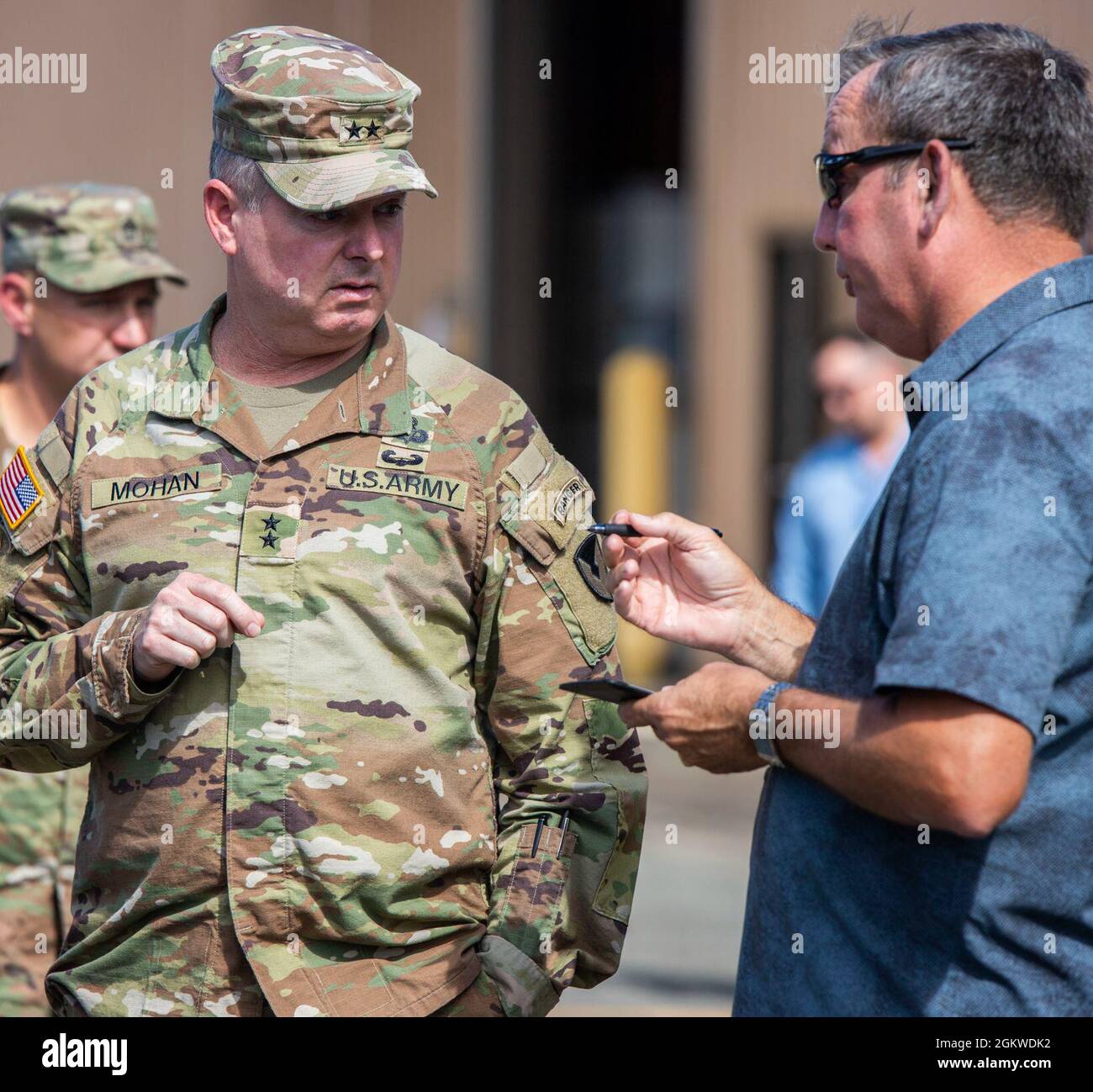 402nd Army Field Support Brigade's deputy to the commander, Joe Schulz ...