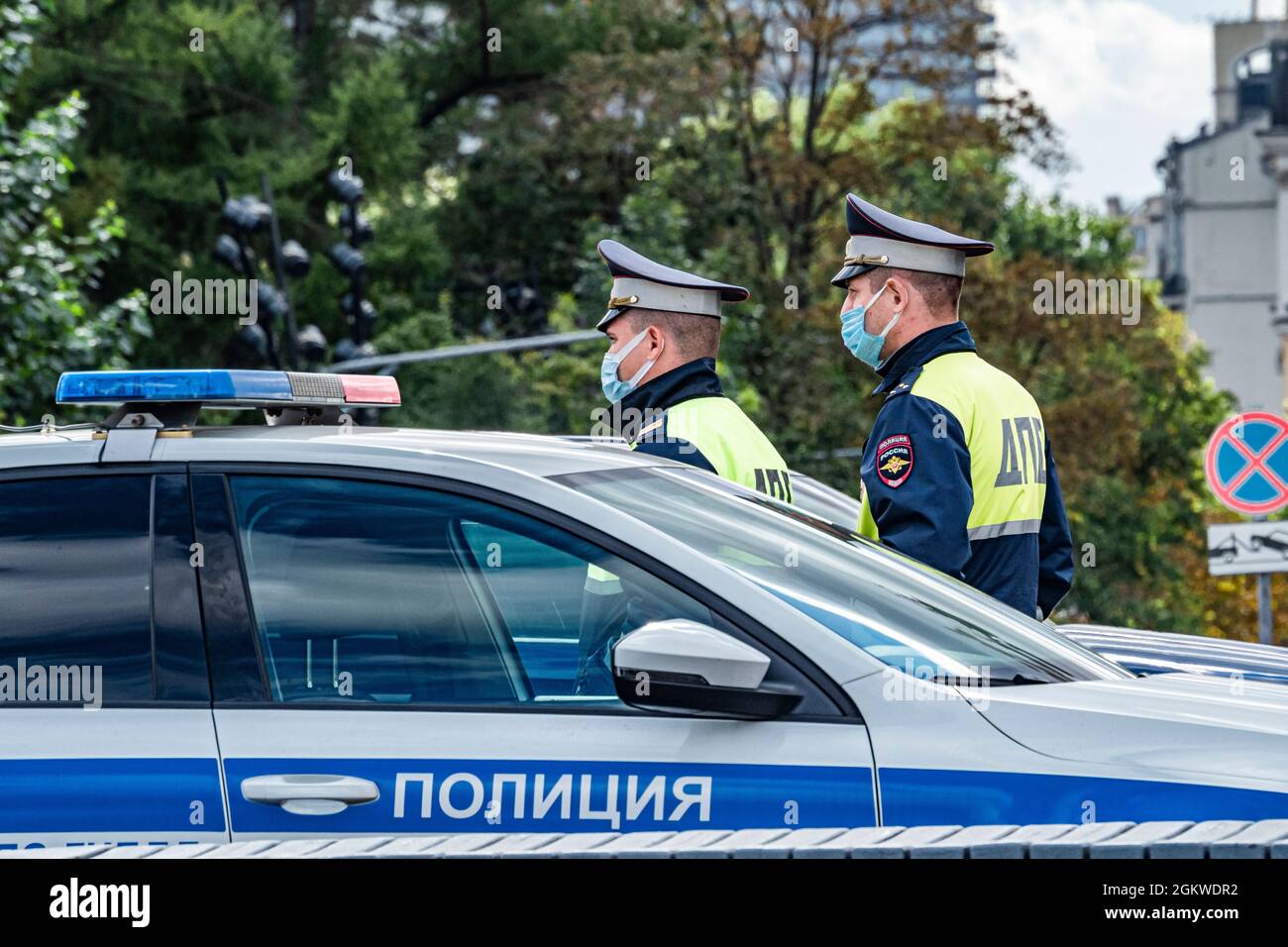 Russia, Moscow. Traffic police officers in a street Stock Photo - Alamy