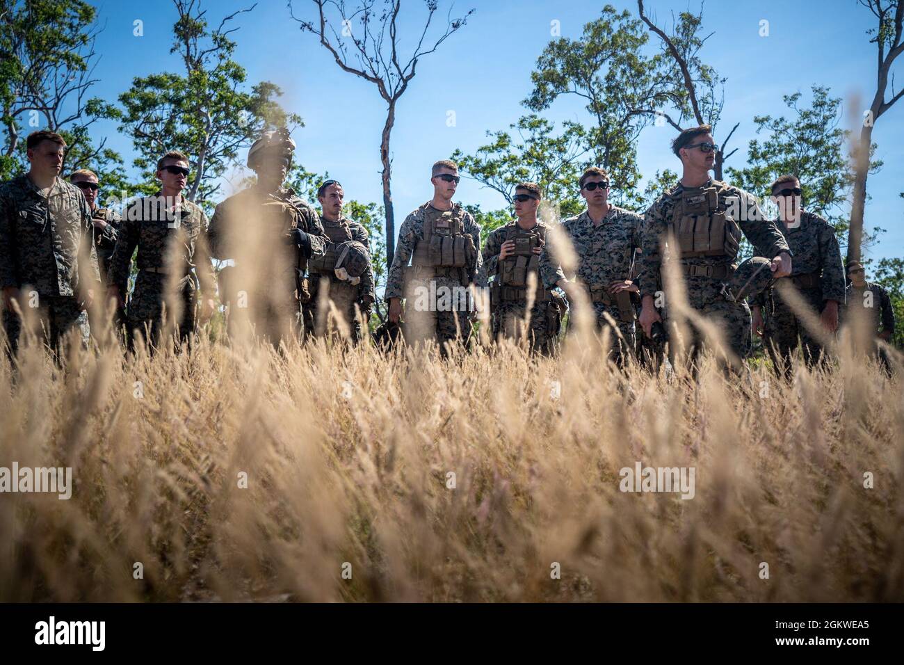 U.S. Marines with Alpha Battery, 2nd Low Altitude Air Defense Platoon ...