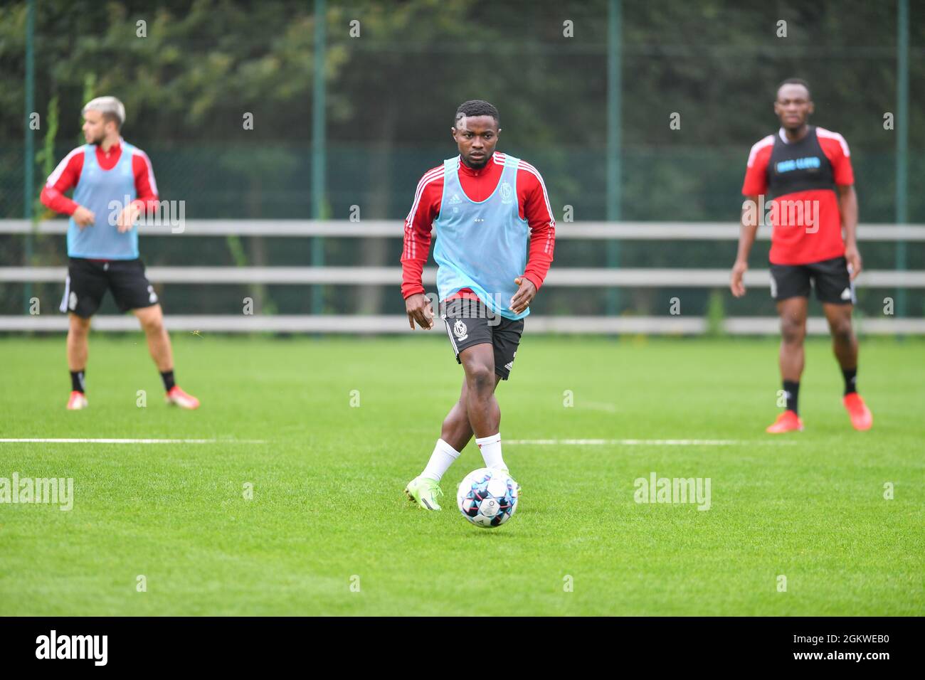 Standard Collins Fai pictured during a training session of Belgian ...