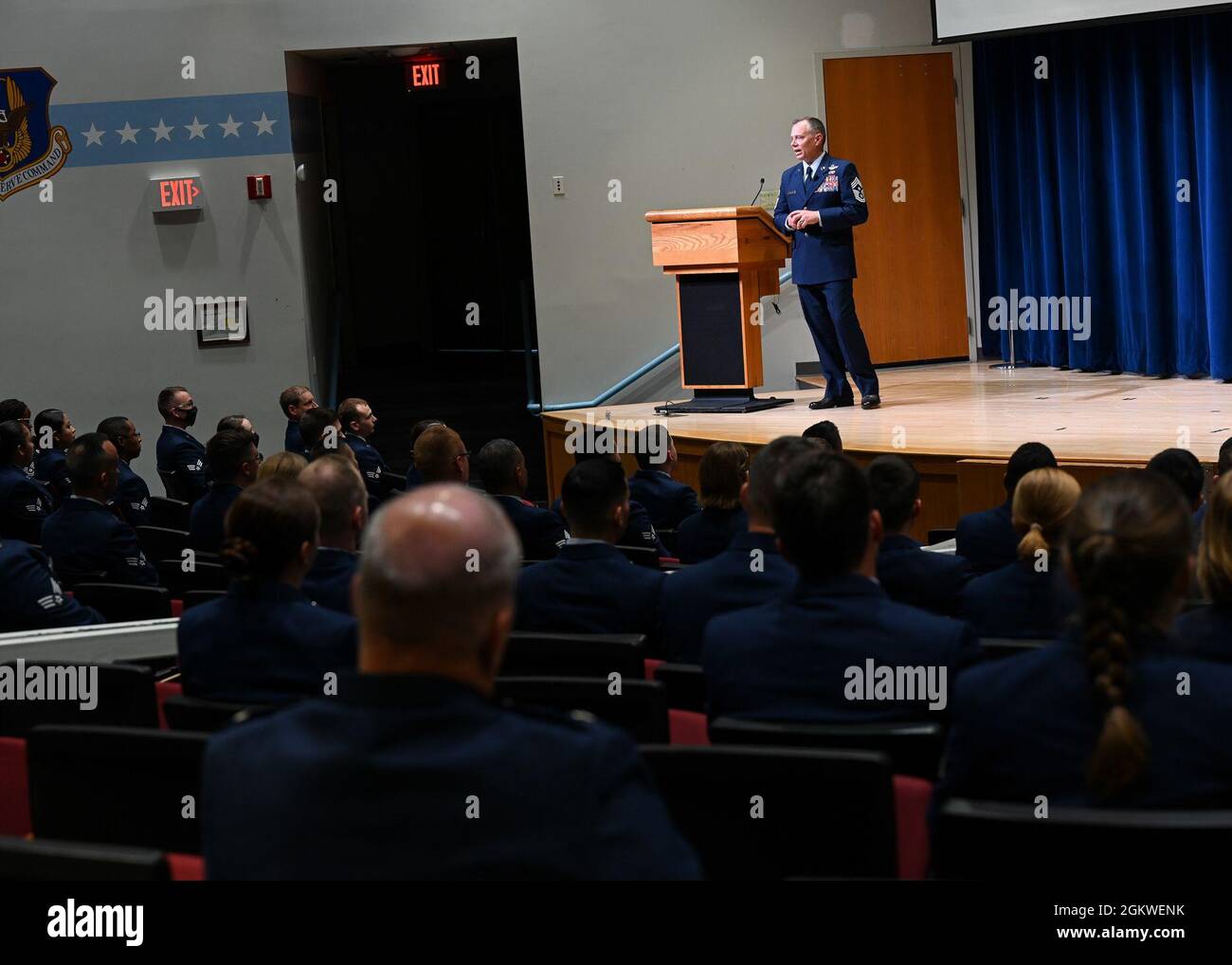 U.S. Air Force Chief Master Sgt. Erik Thompson, the command chief of ...