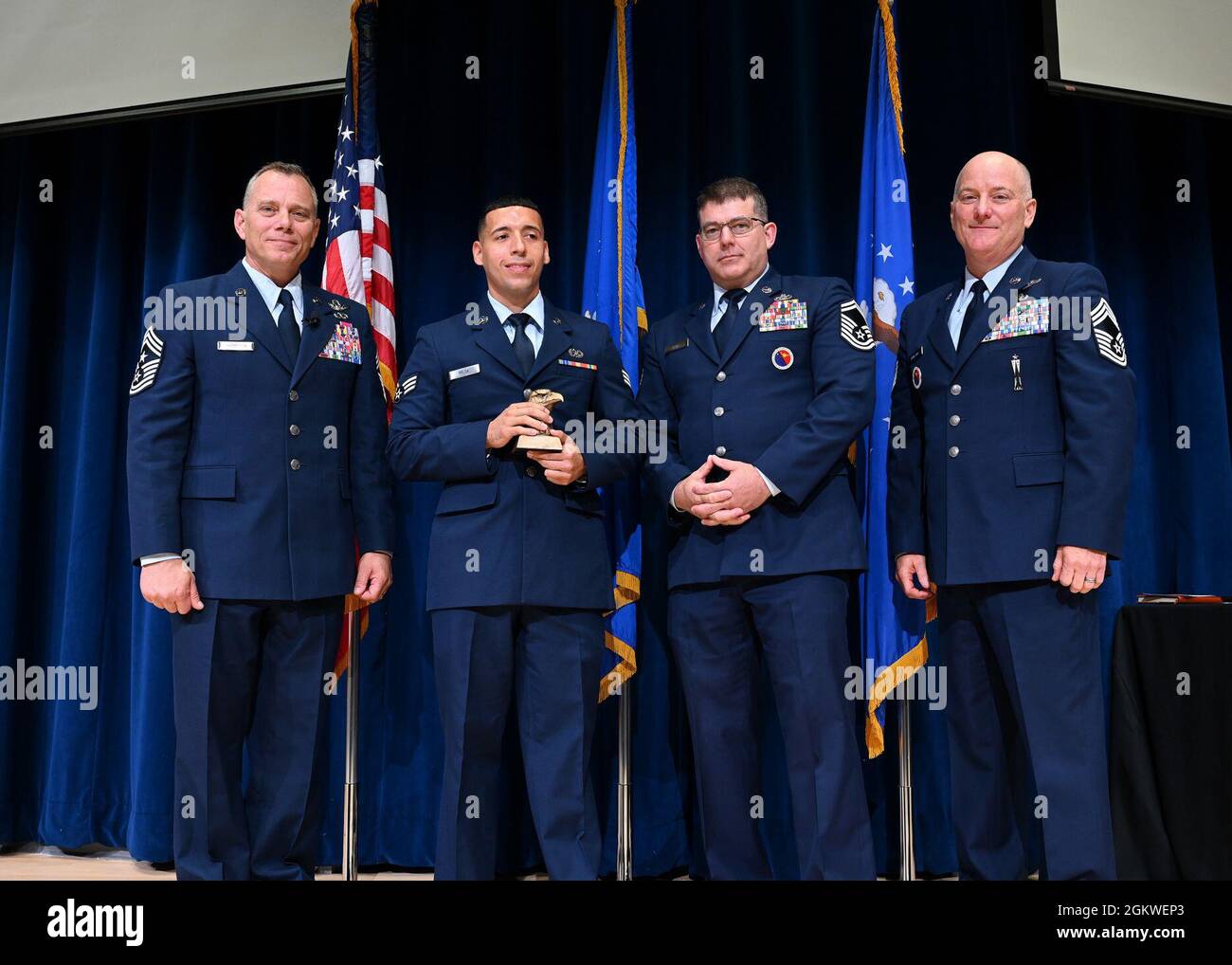 U.S. Air Force Senior Airman Steven Mejia from the 104th Fighter Wing ...