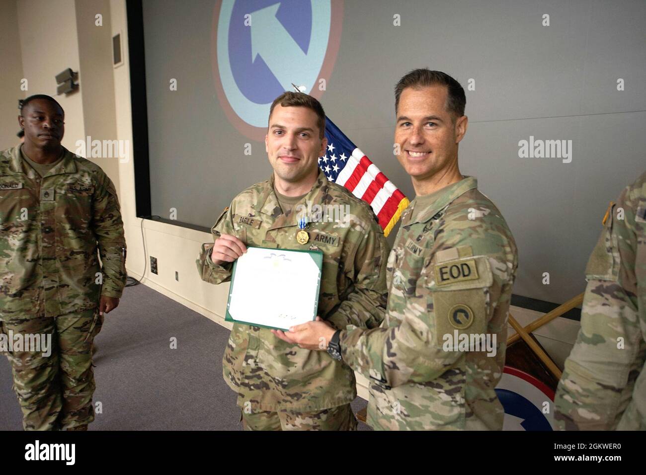2nd Lt. Timothy Barile, executive officer, Headquarters and ...