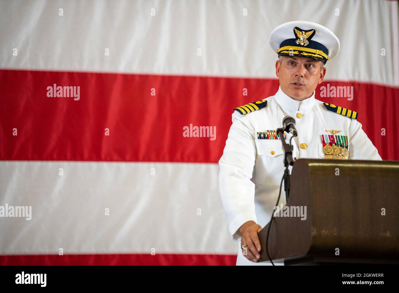 Capt. Ian Bastek, Air Station Sacramento commanding officer (on coming ...