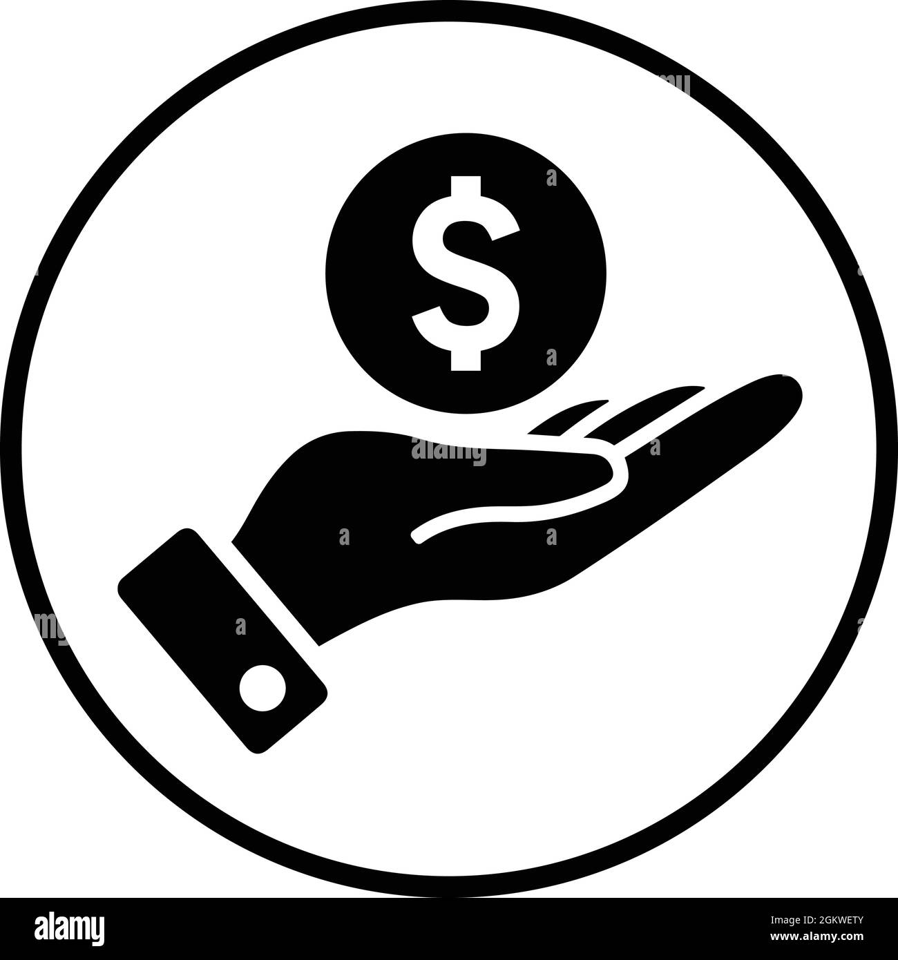 Hand money icon hi-res stock photography and images - Alamy
