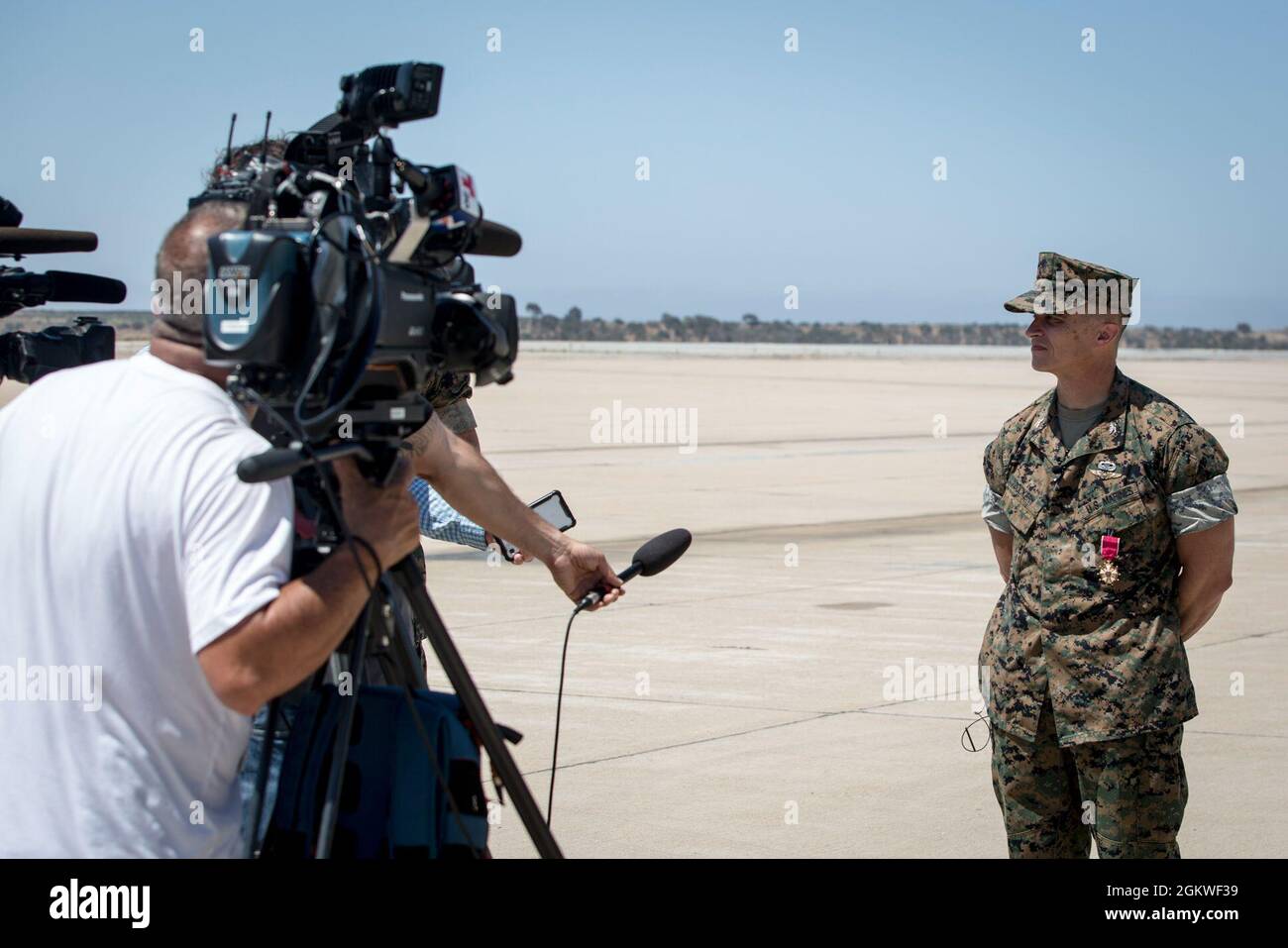 U.S. Marine Corps Col. Charles B. Dockery, the outgoing commanding ...