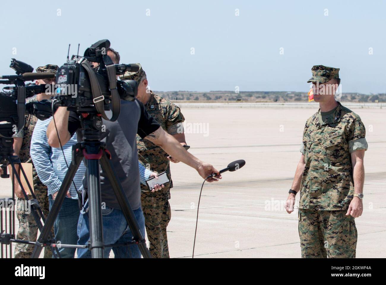 U.S. Marine Corps Col. Thomas M. Bedell, the incoming commanding ...