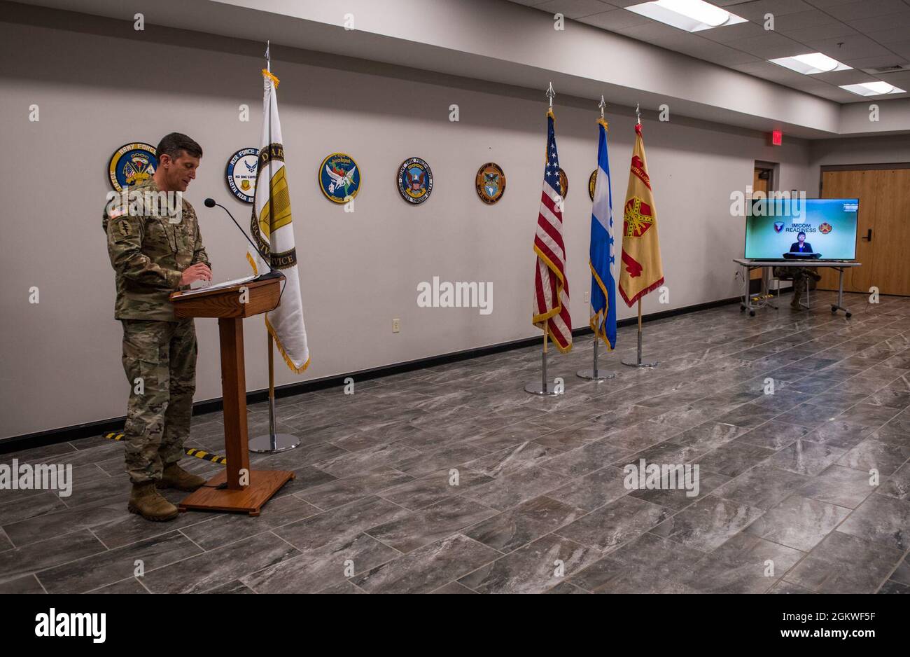 U.S. Army Christopher O’Gwin, left, former commander of the Army ...