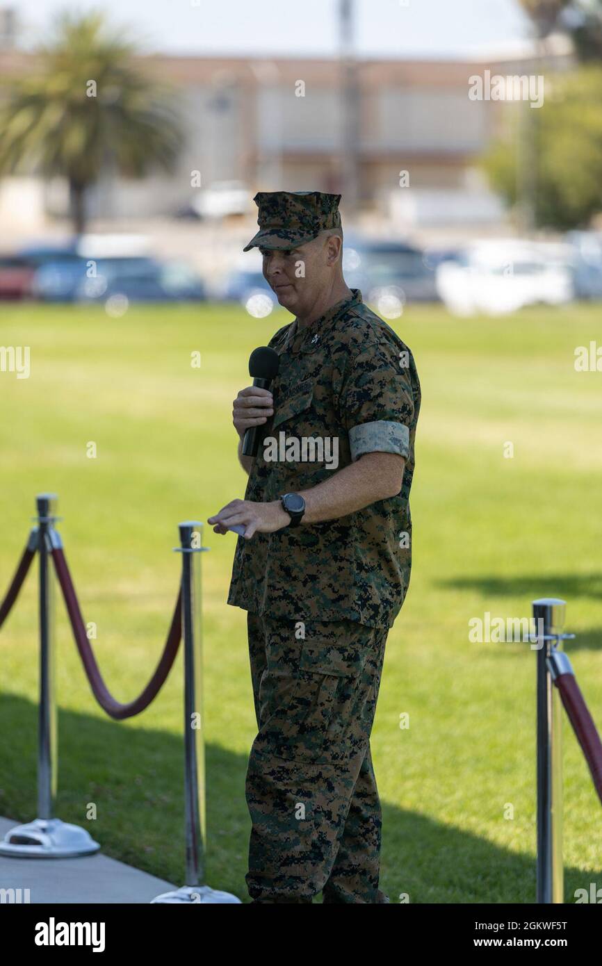 U.S. Marine Corps Col. Kevin R. Root, incoming commanding officer of I ...