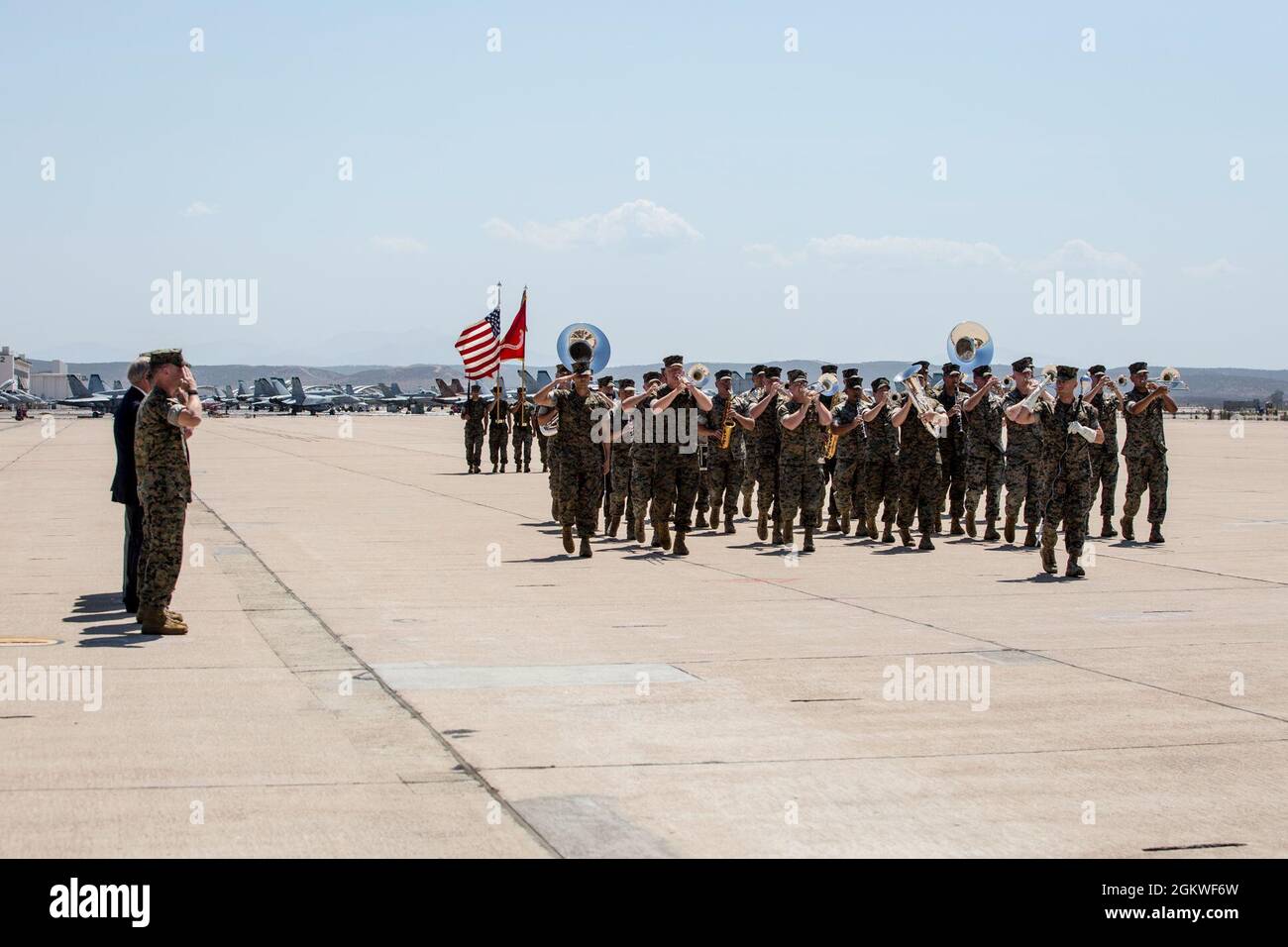U.S. Marine Corps Col. Charles. B. Dockery, the outgoing commanding ...