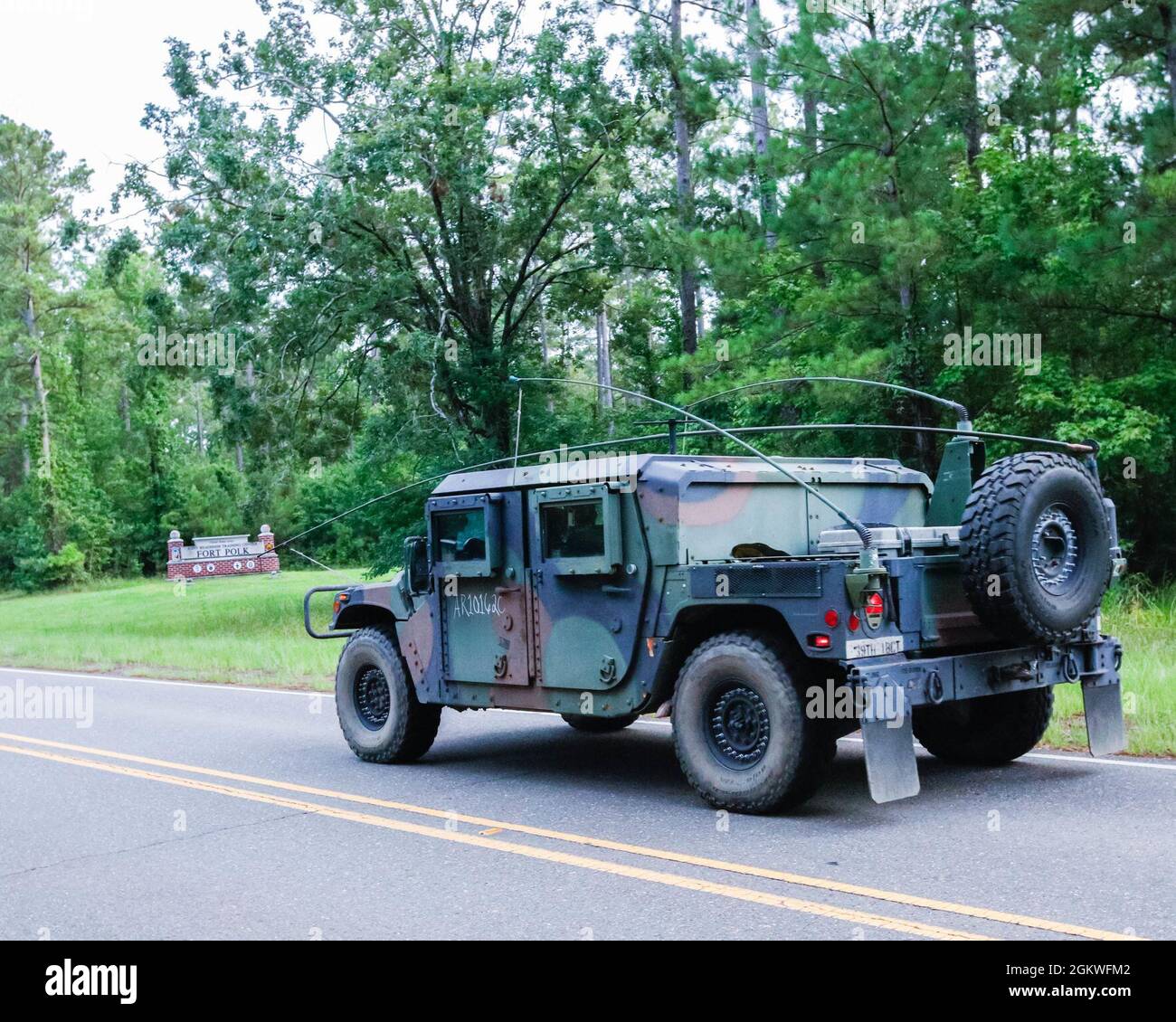 COL Jonathan Stubbs arrives at Fort Polk at the beginning of JRTC Stock ...