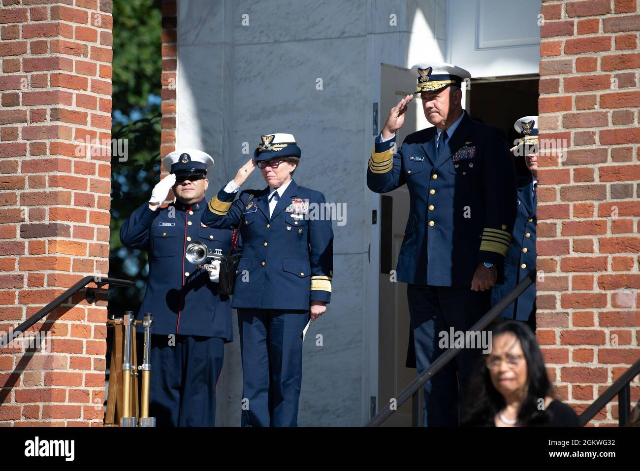 The U.S. Coast Guard Academy held the funeral of retired Coast Guard Cmdr. Merle Smith, July 9 ...