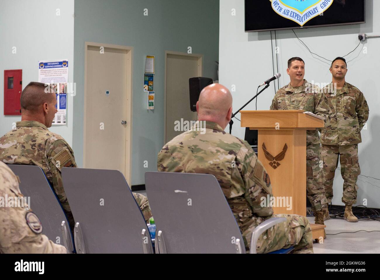 U.S. Air Force Col. Jason Barnes, incoming commander of the 407th Air ...