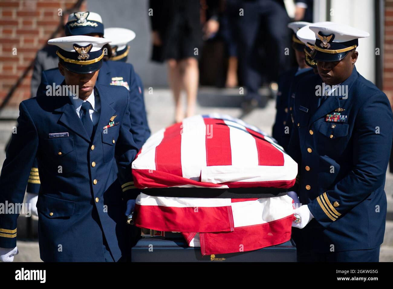 The U.S. Coast Guard Academy held the funeral of retired Coast Guard Cmdr. Merle Smith, July 9 ...