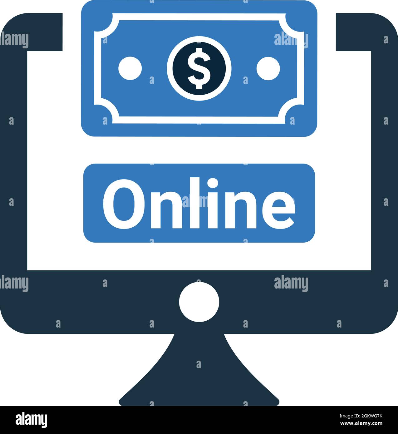 online earning icon - Vector EPS file. Perfect use for print media, web ...