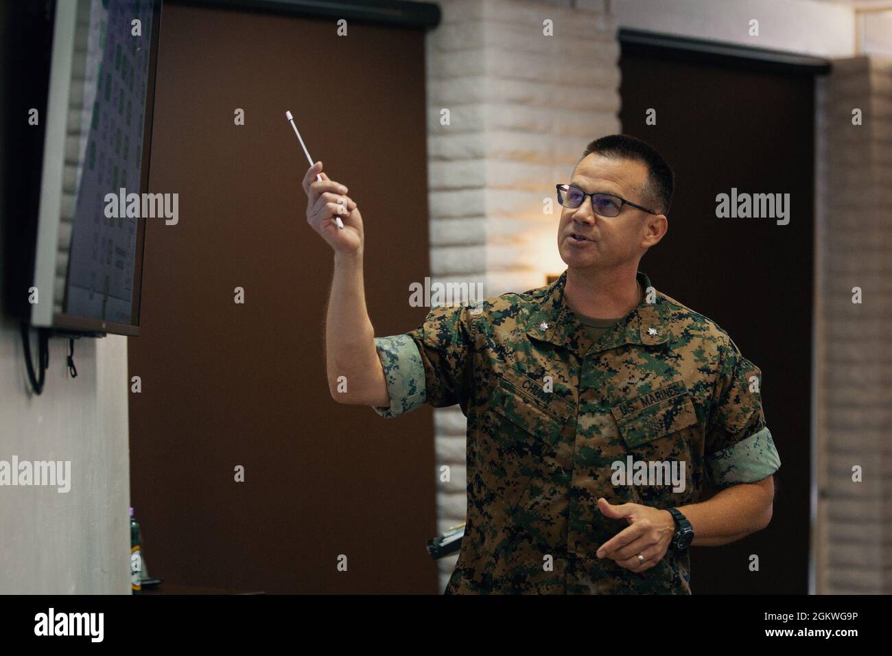 U.S. Marine Corps Lt. Col. Kevin Chunn, Assistant Chief of Staff/G-3 ...