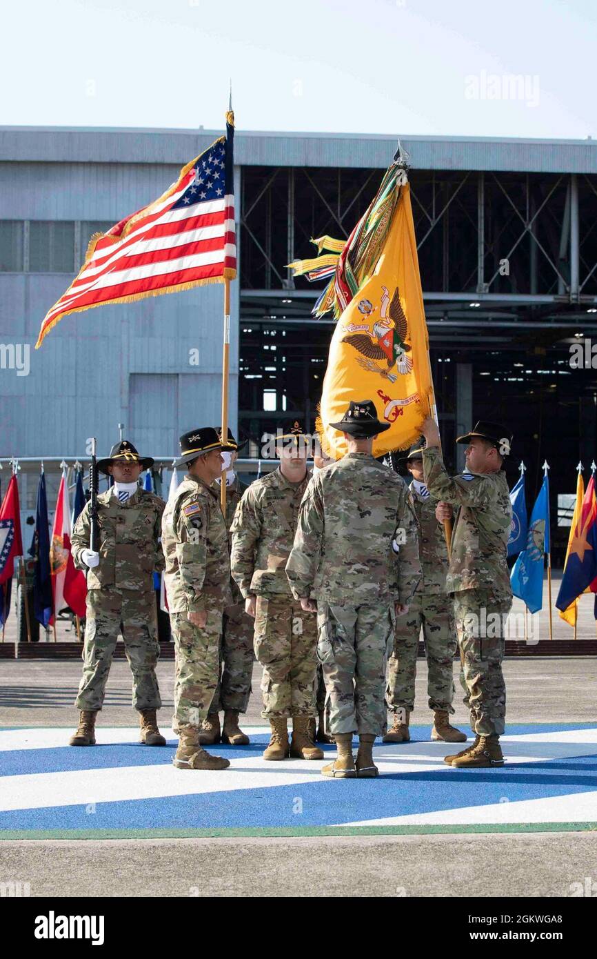 Command Sgt. Maj. Erik Burris (right), the outgoing command sergeant ...