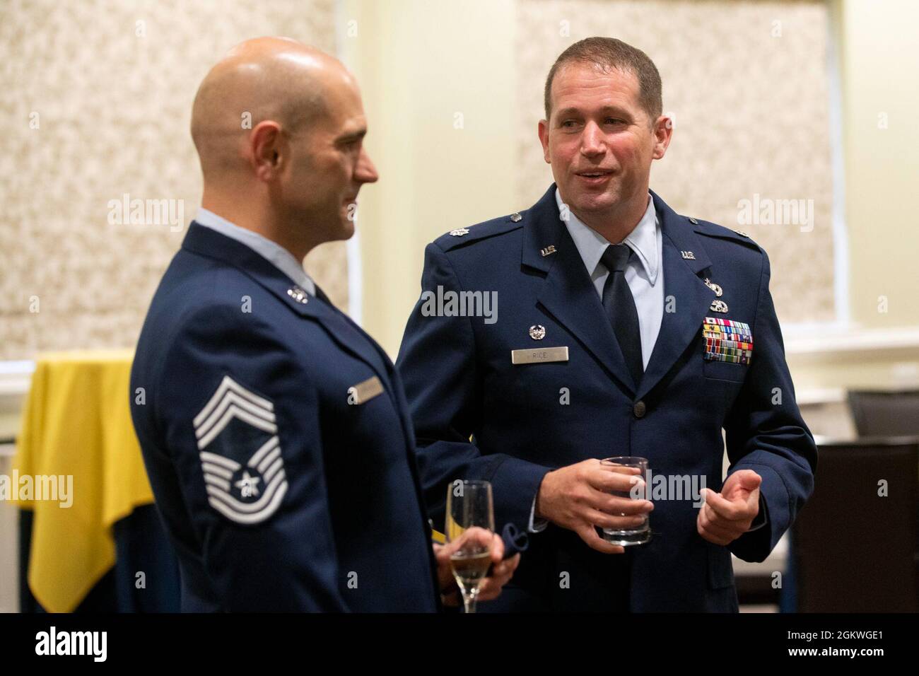 U.S. Air Force 501st Combat Support Wing command staff welcome local ...