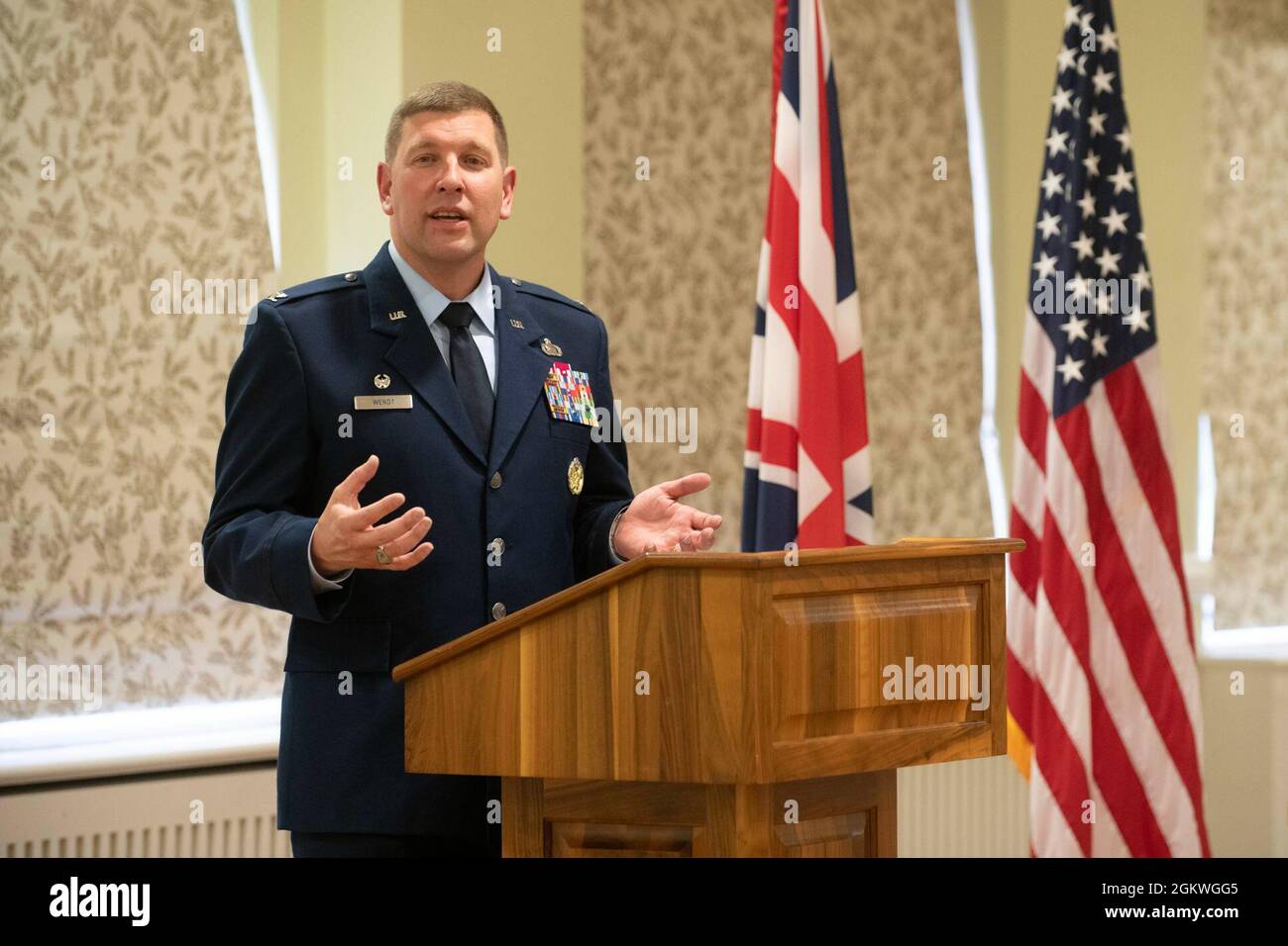 U.S. Air Force Col. Kurt Wendt, 501st Combat Support Wing commander ...
