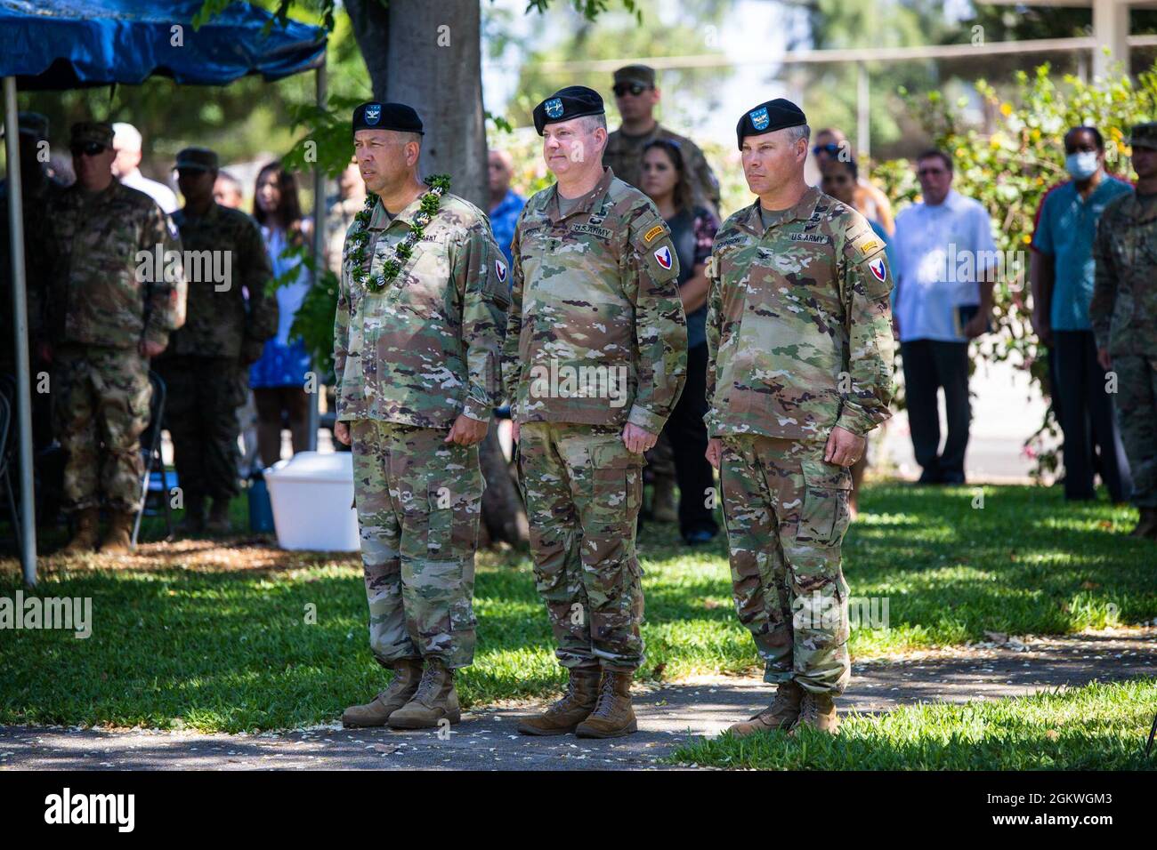 Col. Anthony T. Walters, 402nd outgoing commander, Maj. Gen. Chris ...