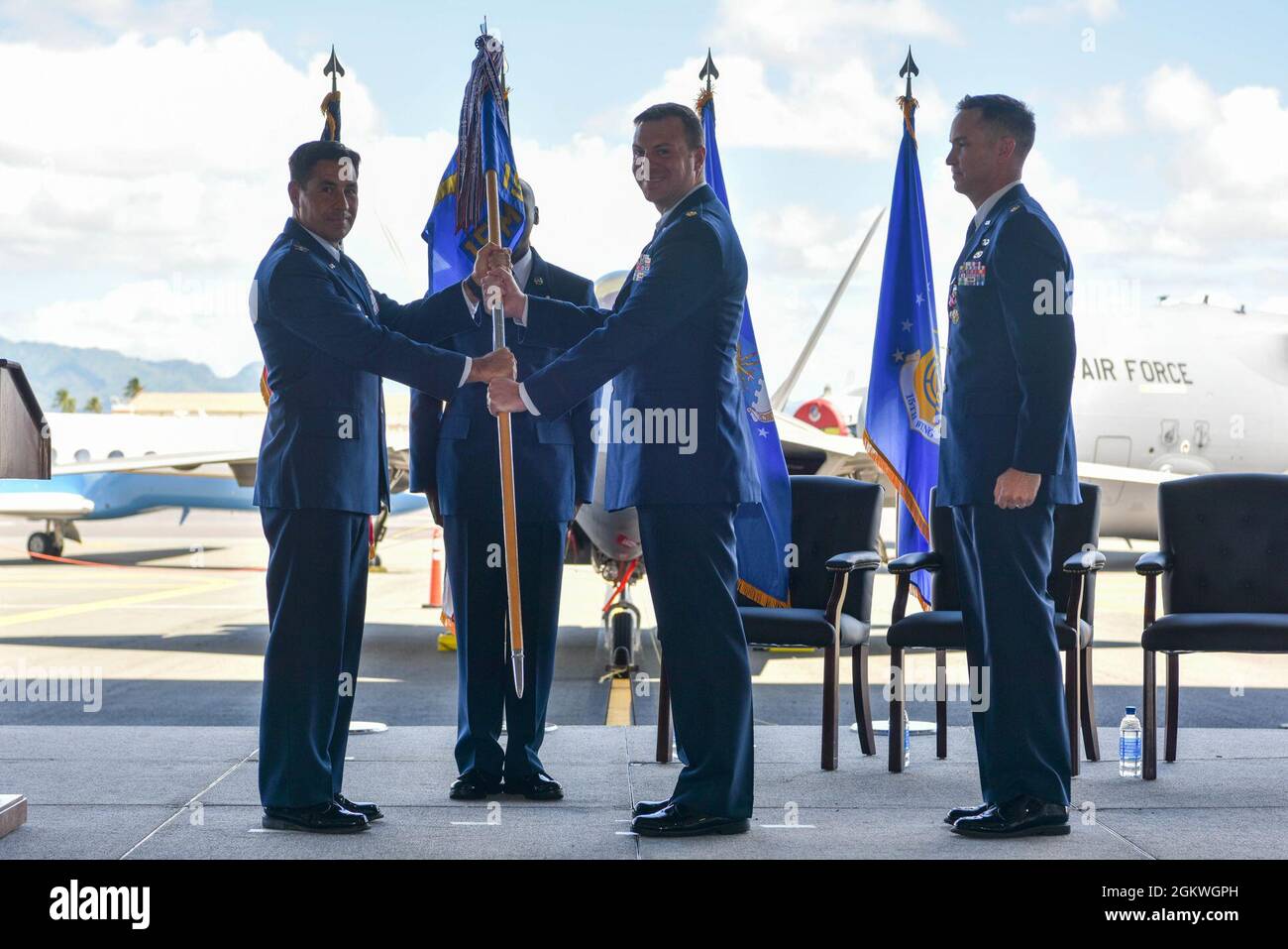 Maj. Jonathan Schmidt, assumes command of the 15th Maintenance Squadron ...