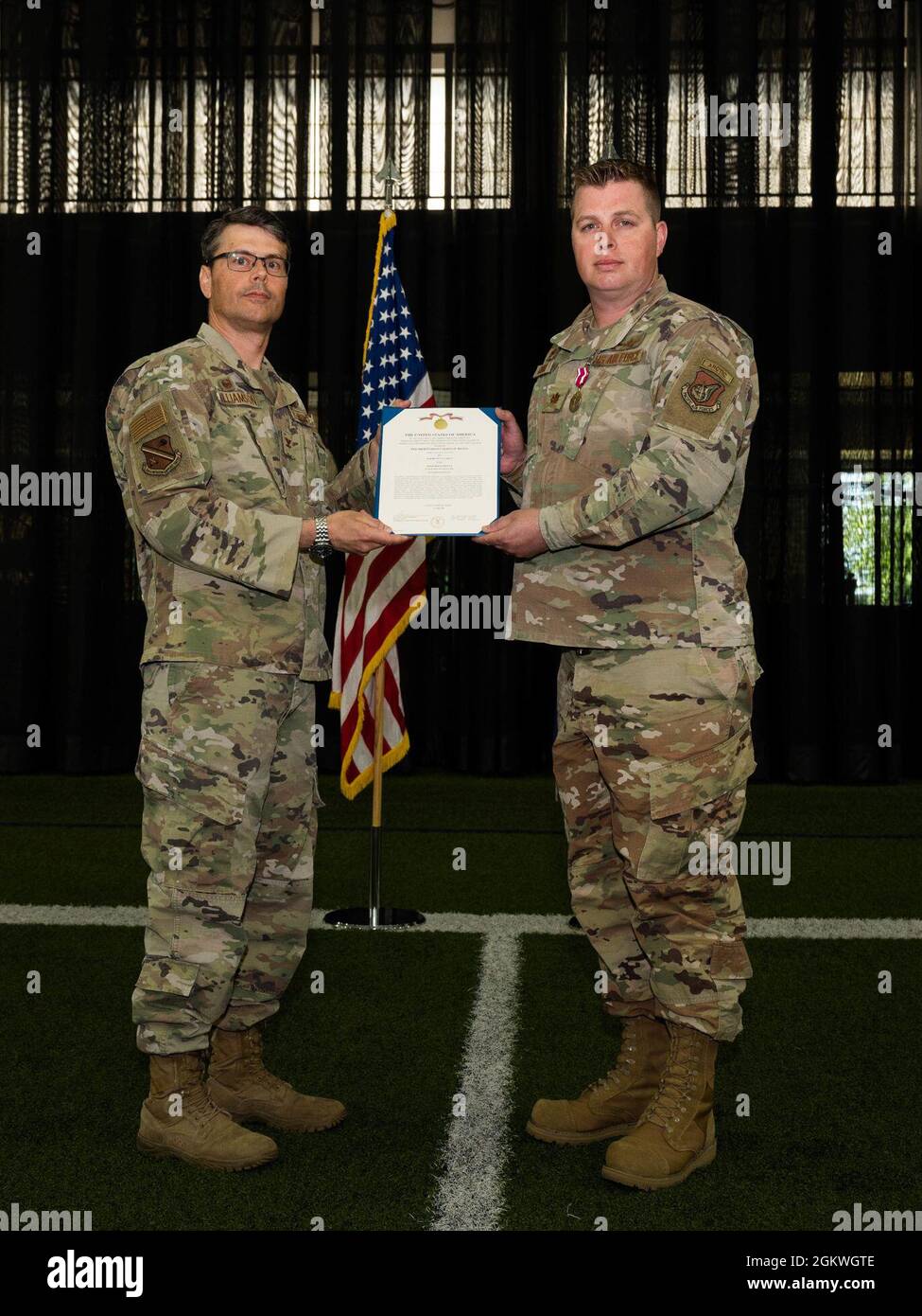 U.S. Air Force Col. Stuart Williamson, the 354th Mission Support Group ...