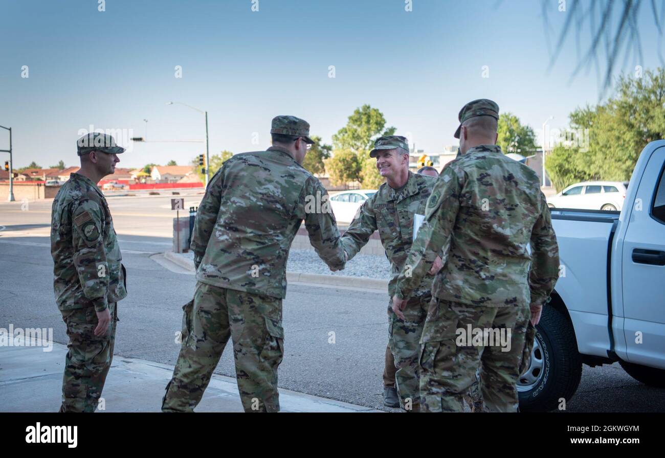 49th Wing leadership greets U.S. Army Brig. Gen. Eric Little, White ...