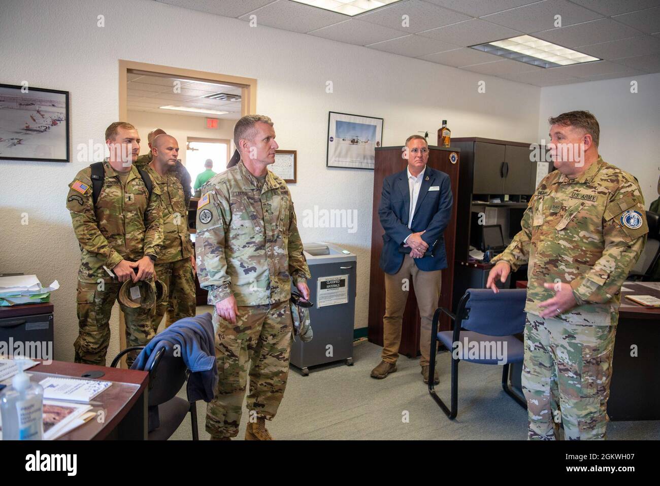 U.S. Army Brig. Gen. Eric Little, White Sands Missile Range commander ...