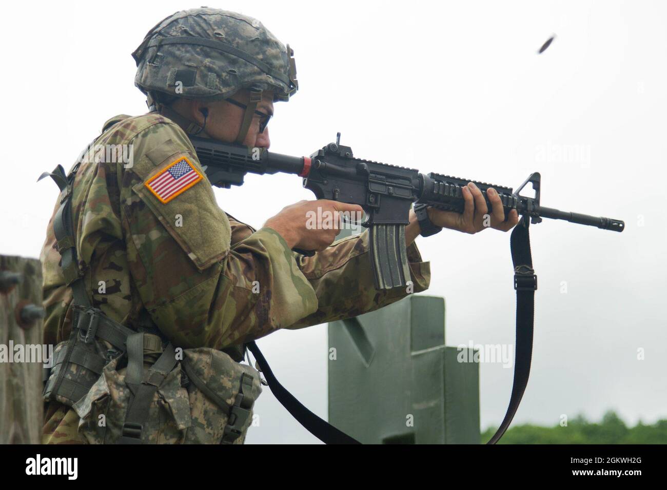 New cadets on their fourth day conducting Basic Rifle Marksmanship ...