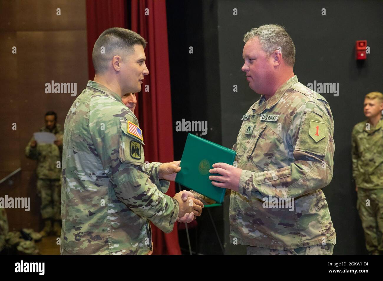 U.S. Army Lt. Col. Russel Vanderlugt (left), commander of the 601st ...