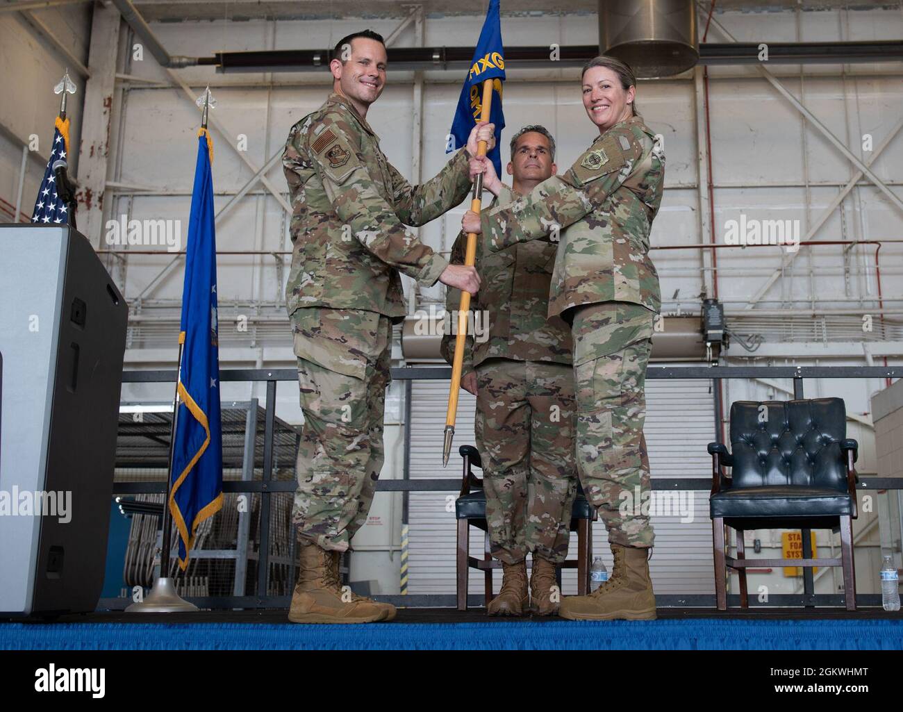 Col. Kevin Merrill (left), 919th Special Operations Wing commander ...