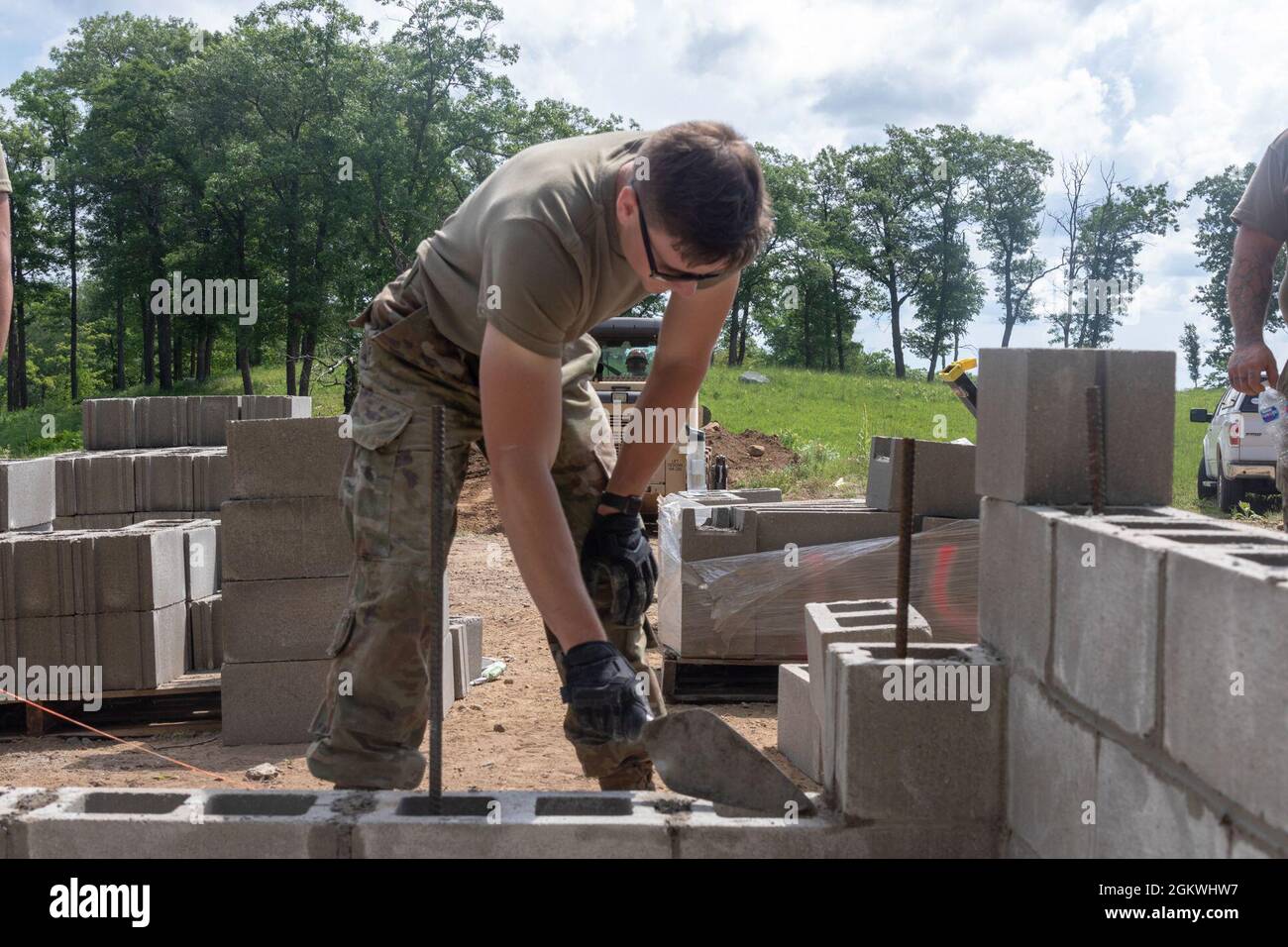 Soldiers of the 851st EVCC, 682nd Engineer Battalion, conducted ...
