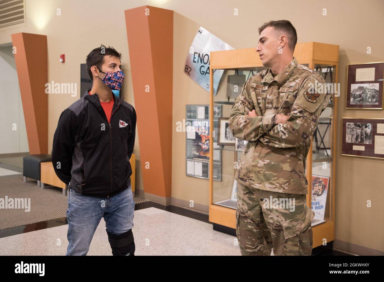 Missouri Air National Guard Staff Sgt. Ryan Dickey, a vehicle and ...