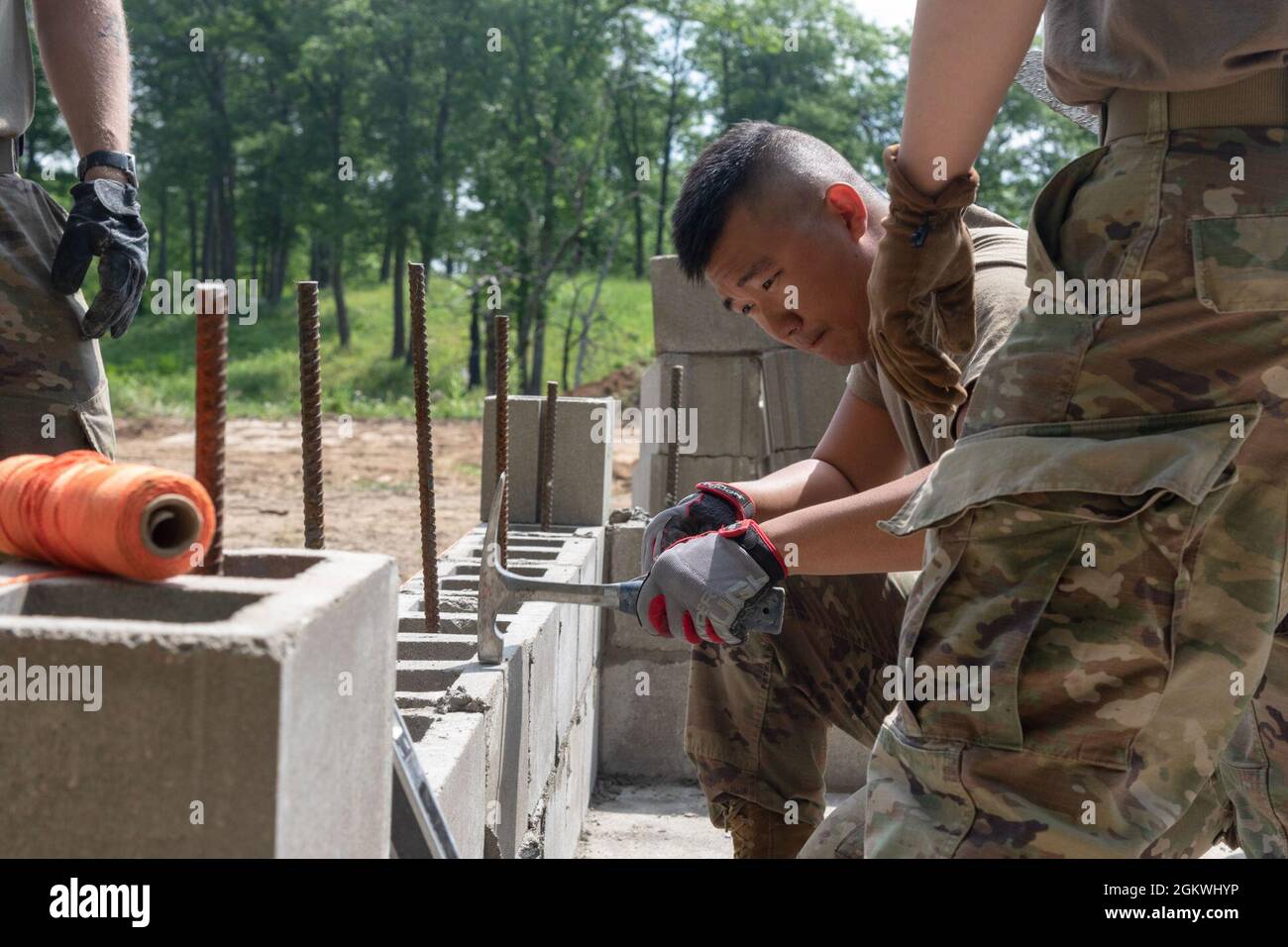 Soldiers of the 851st EVCC, 682nd Engineer Battalion, conducted ...