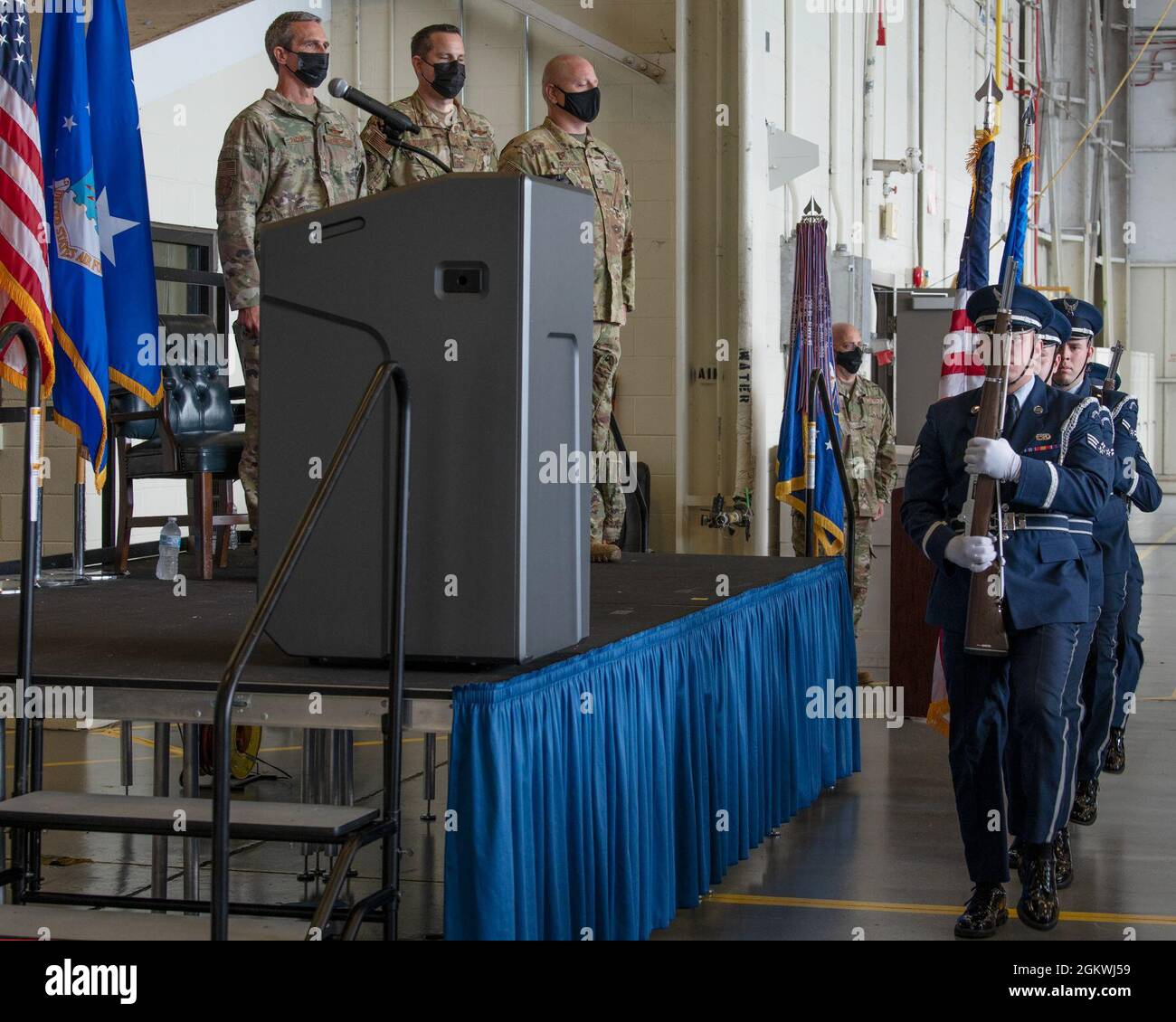 (Left to right) Maj. Gen. Bryan Radliff, 10th Air Force commander, Col ...