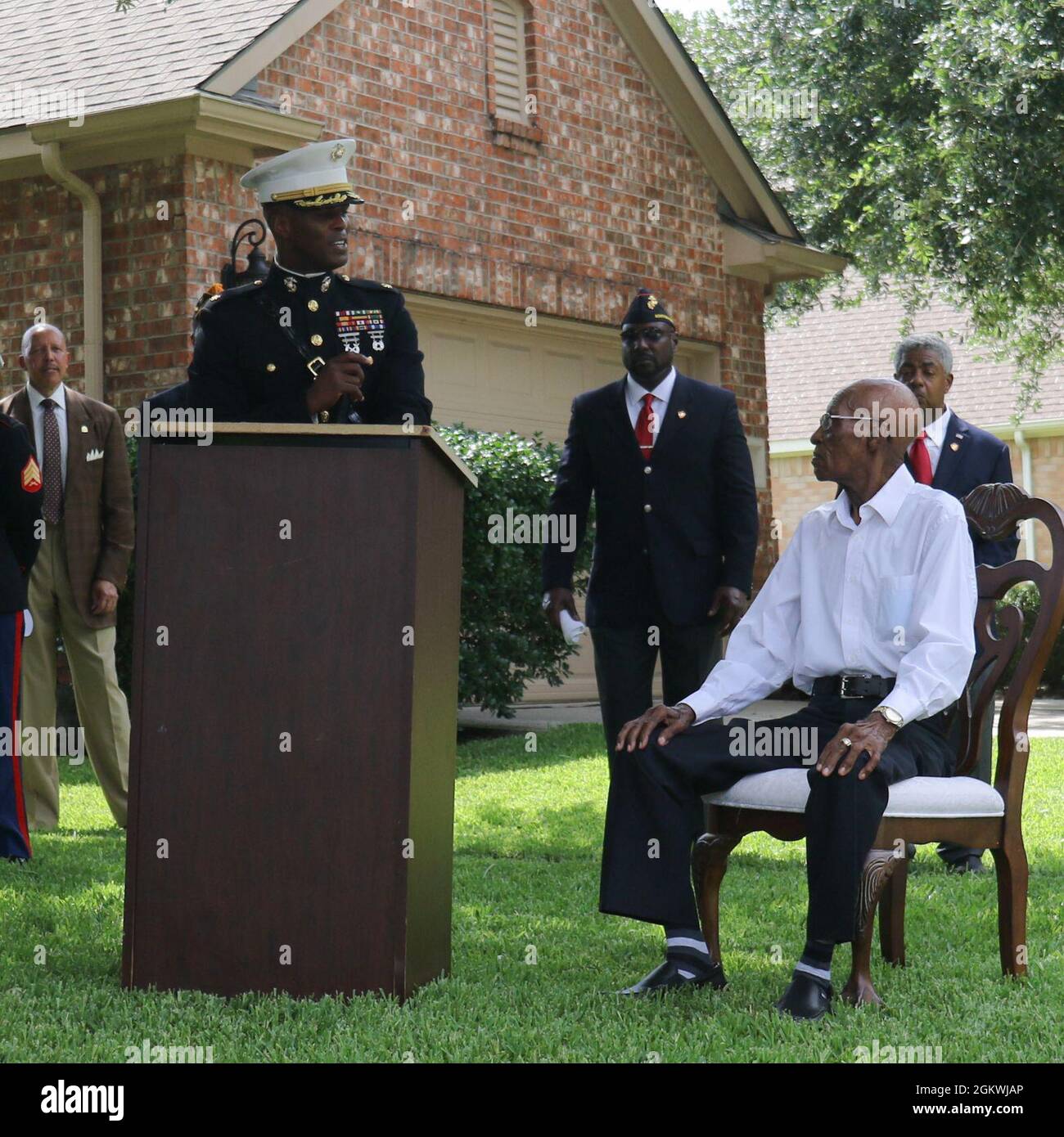 Major C.J Boston, Commanding Officer, Recruiting Station Houston ...