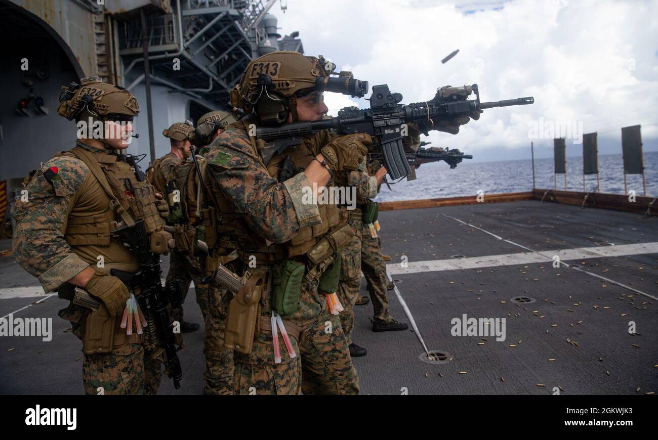 A U.S. Marine with Force Reconnaissance Platoon, 31st Marine ...